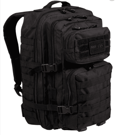 Mochila táctica negra XL Assault 36 Litros - Tienda militar